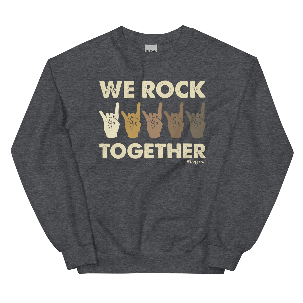 Official Nick Harrison "We Rock Together" Sweatshirt (Dark Heather ...