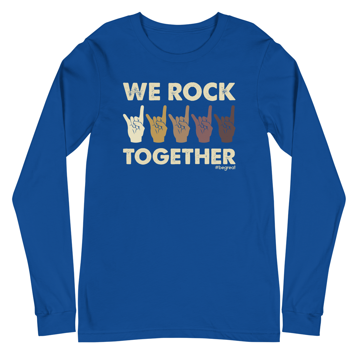 Official Nick Harrison "We Rock Together" Long Sleeve Shirt (Royal ...