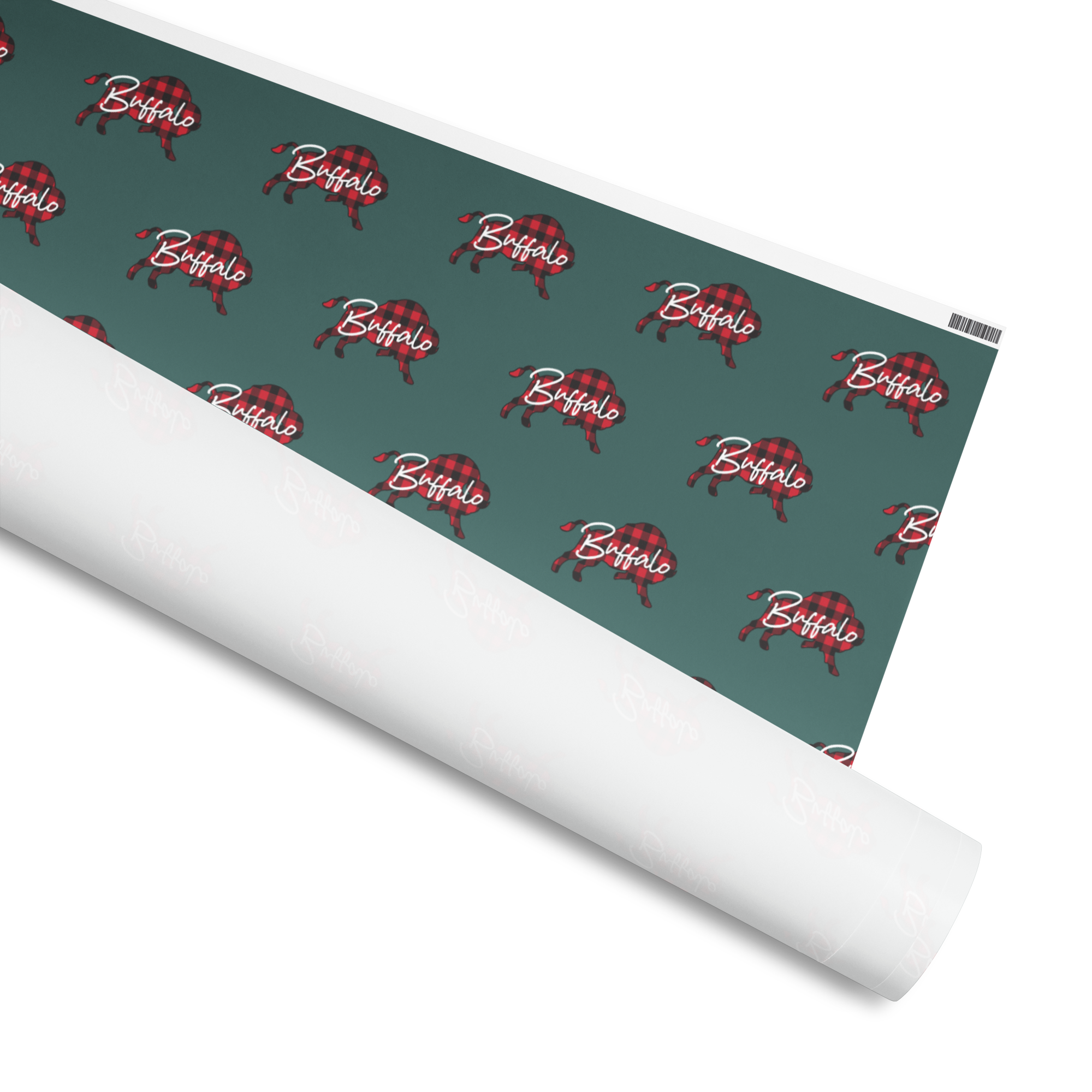 "Buffalo Plaid" Green Wrapping Paper Roll – 26 Shirts
